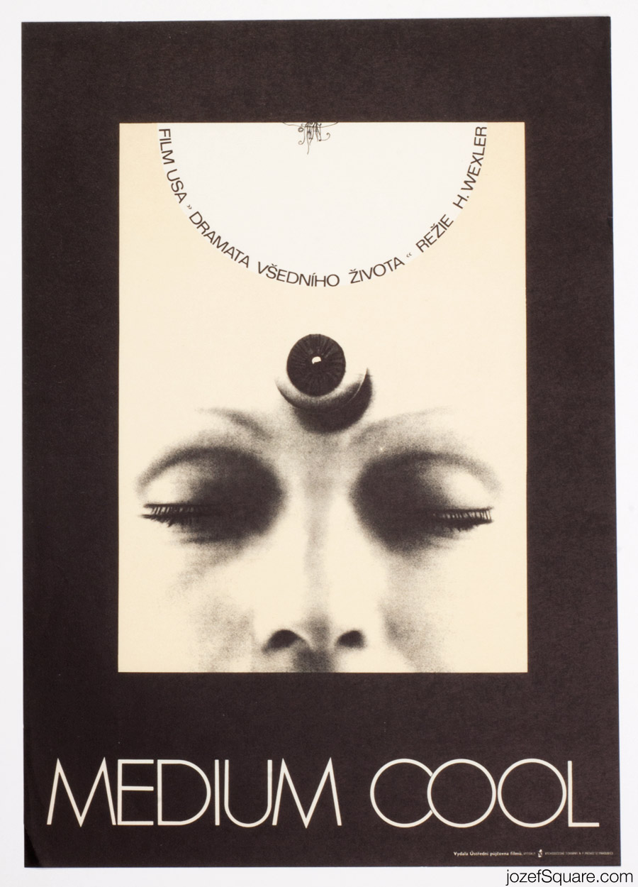 Medium Cool Movie Poster, Minimalist Poster Art, Josef Vyletal