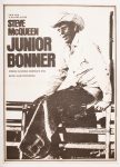 Junior Bonner Movie Poster / Steve McQueen, 70s Cinema Art