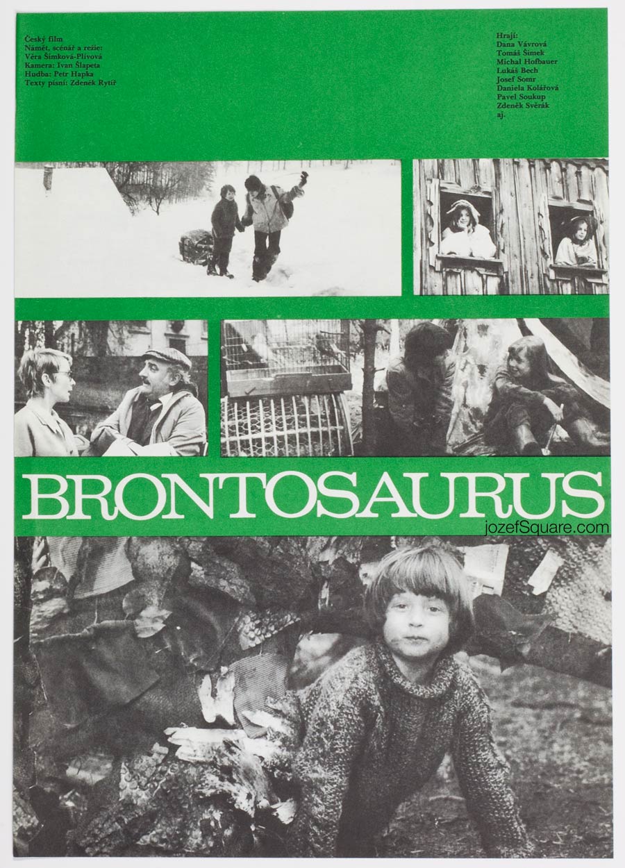 Movie Poster, Brontosaurus 2, Unknown Artist, 80s Cinema Art